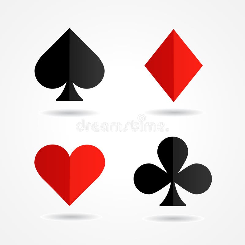 Playing card suits design stock vector. Illustration of pokercards ...