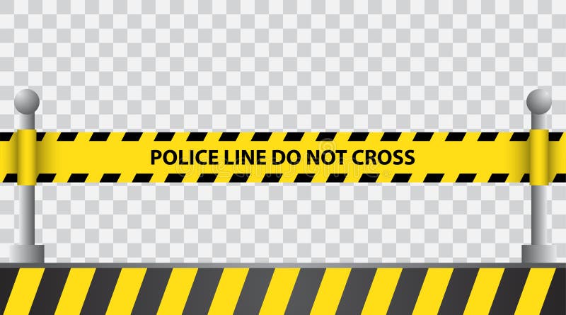 Vector Illustration of a Police Line Tape Design Background Border ...