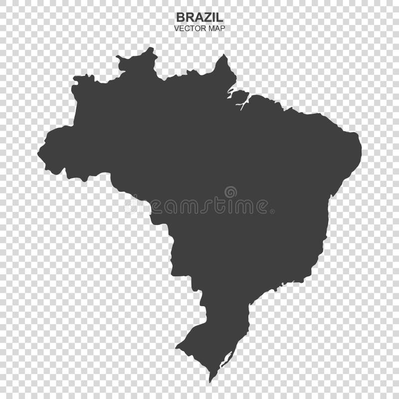 Political Map of Brazil on White Background Stock Vector - Illustration ...