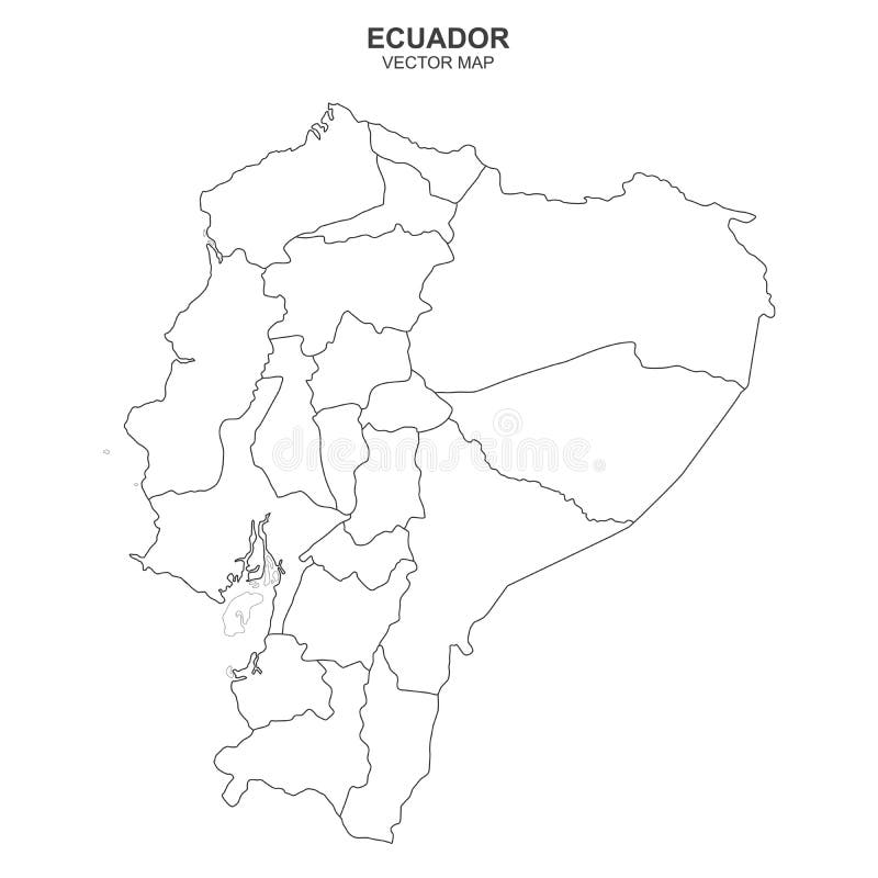 Political Map of Ecuador Isolated on Transparent Background Stock ...