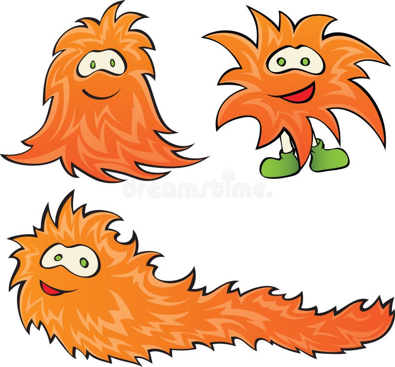 Vector Illustration of a Positive Monster Stock Vector - Illustration ...