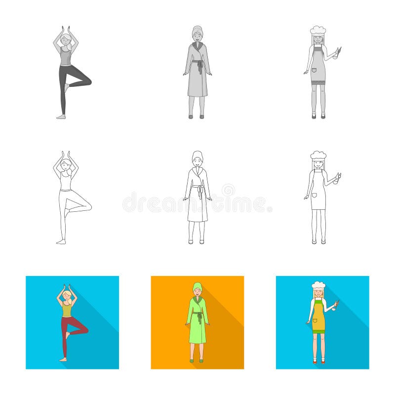 Vector Design of Posture and Mood Symbol. Collection of Posture and ...
