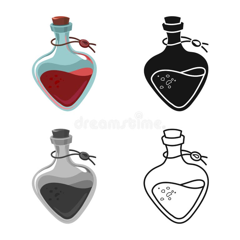 Potion Bottle Vector Stock Illustrations – 21,786 Potion Bottle Vector ...