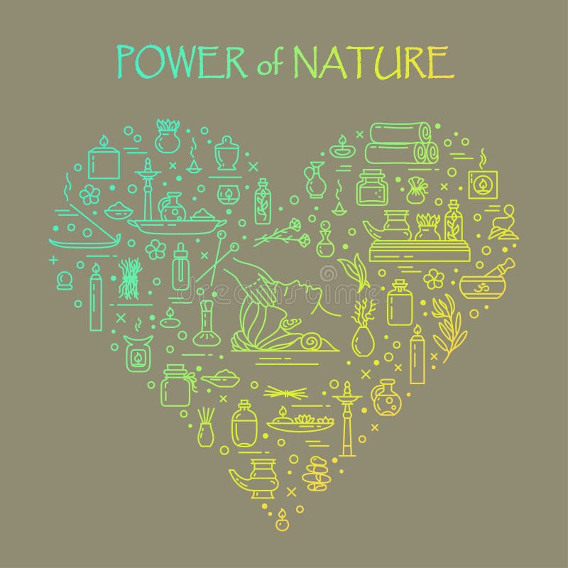 Vector Illustration - Power of Nature Stock Illustration - Illustration ...