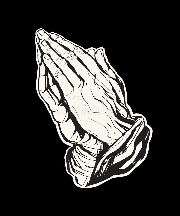 Praying Hands Vector Illustration by Crafteroks Stock Vector ...