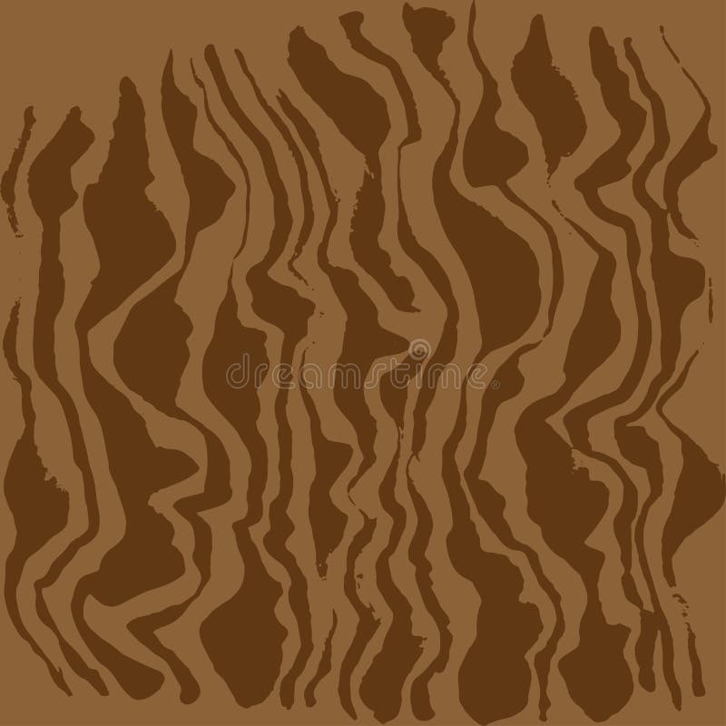 Vector Illustration Print Pattern. Brown Hand Drawn Background. Stock ...