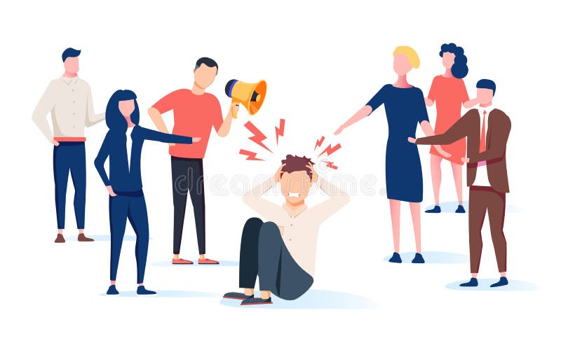 School Harassment, Male Character Student Bullying, Concept Design ...