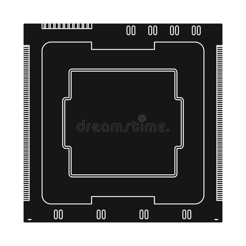 Vector Illustration of Processor and Chip Symbol. Set of Processor and ...