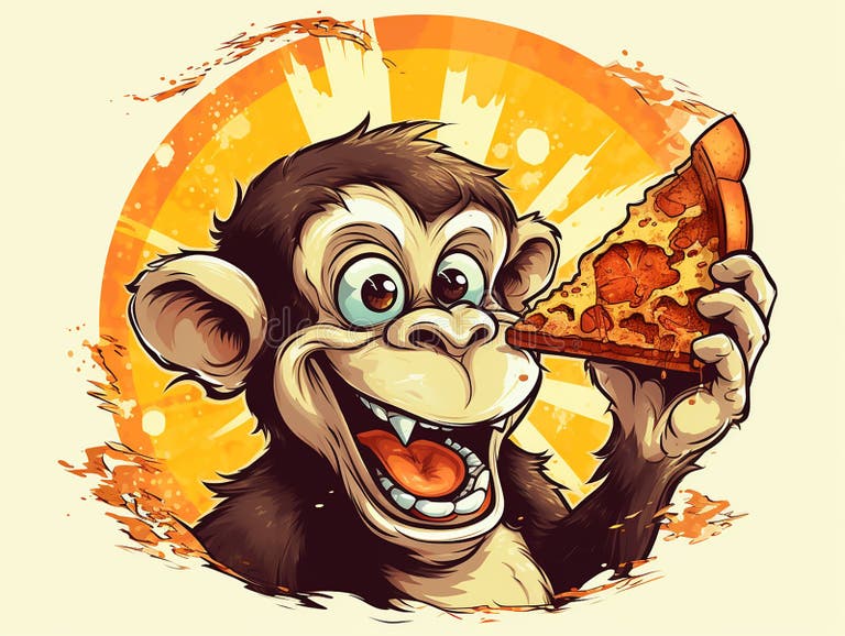 Vector Illustration of Produce an Image of a Mischievous Monkey ...