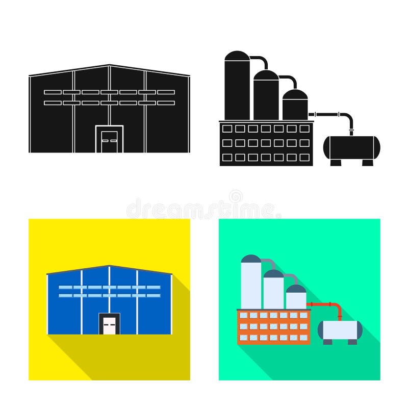 Vector Design of Production and Structure Logo. Collection of ...