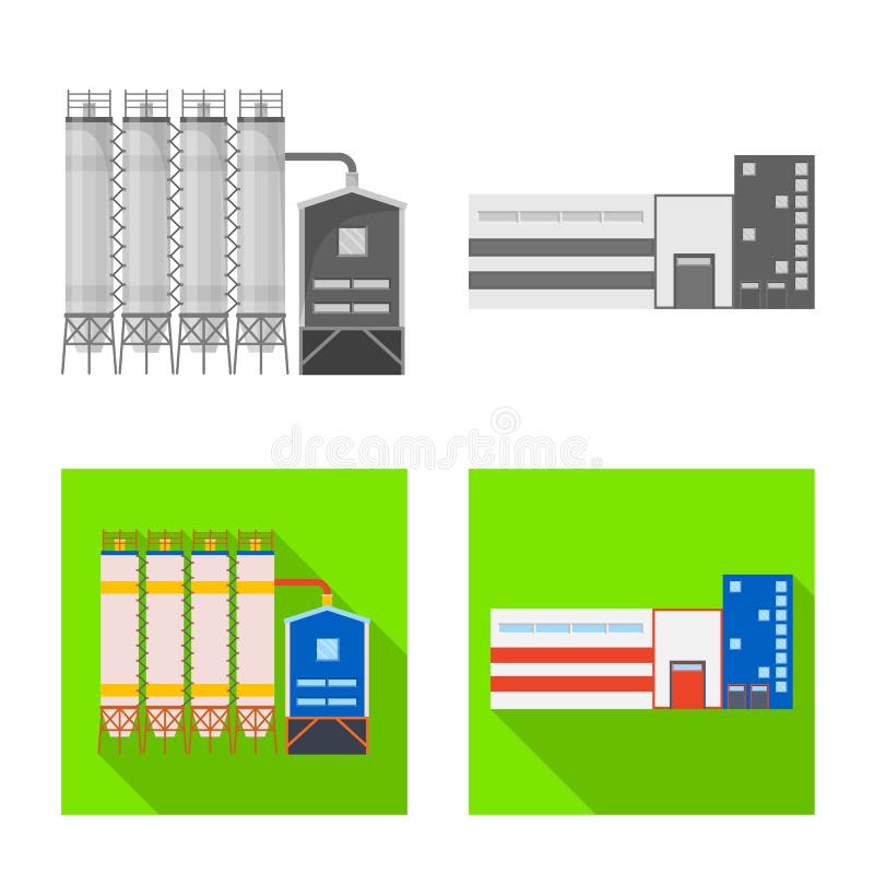 Vector Design of Production and Structure Sign. Collection of ...