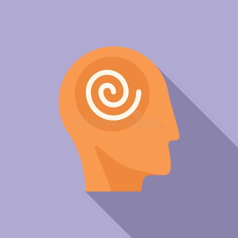 Abstract Human Head with Spiral Mind Concept Stock Vector ...
