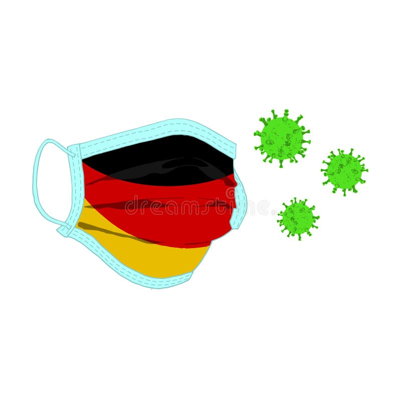 Vector Illustration of a Protective Breathing Mask in the Form of the ...