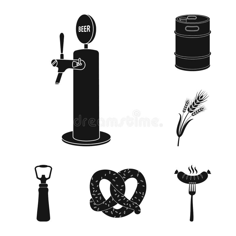 Vector Design of Pub and Bar Symbol. Set of Pub and Interior Stock ...