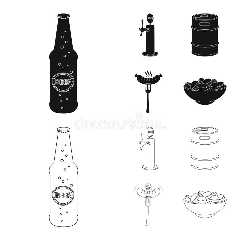 Vector Design of Pub and Bar Symbol. Collection of Pub and Interior ...