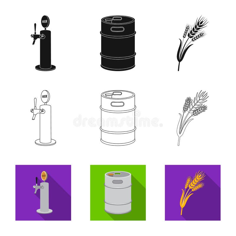 Vector Design of Pub and Bar Symbol. Collection of Pub and Interior ...