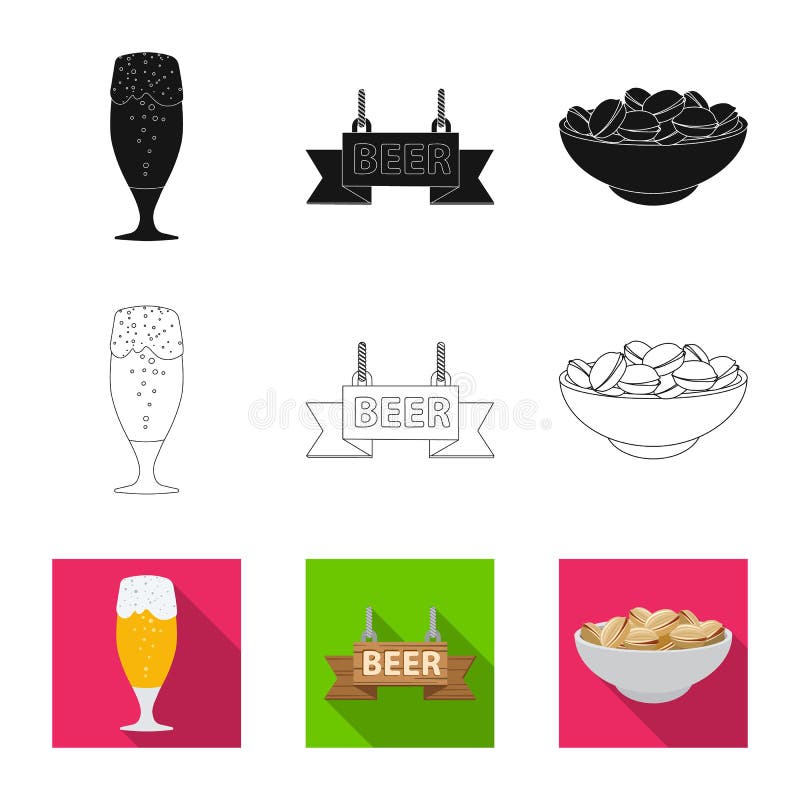 Vector Design of Pub and Bar Icon. Set of Pub and Interior Vector Icon ...