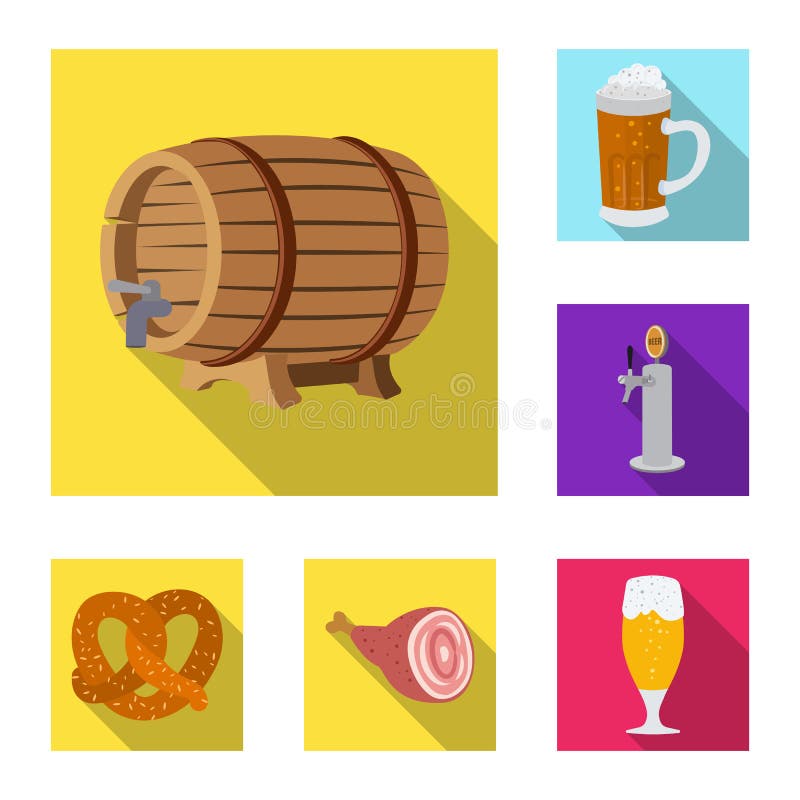 Vector Illustration of Pub and Bar Symbol. Set of Pub and Interior ...