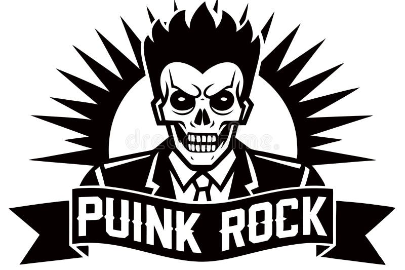 A Vector Illustration of Punk-themed Graphics Editorial Photography ...