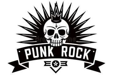A Vector Illustration of Punk Themed Graphics Stock Vector ...
