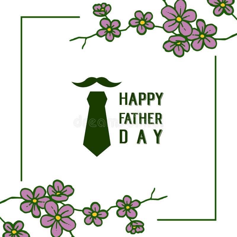 Vector Illustration Purple Floral Frames Isolated on White Background ...