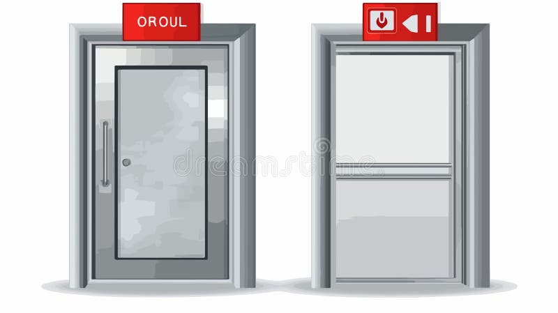 Professional Push and Pull Door Signs for Easy Access Control Stock ...