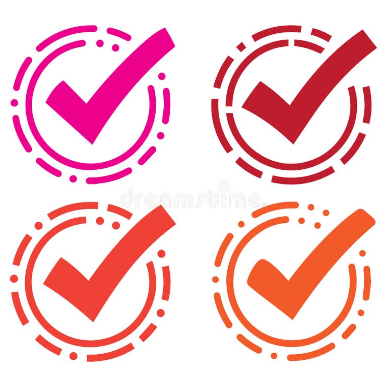 Vector Illustration of a Quality Control Symbol with a Check Mark ...