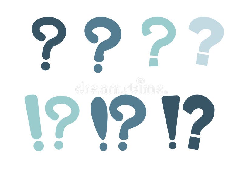 Vector Illustration of Question Mark and Surprise Mark Stock Vector ...