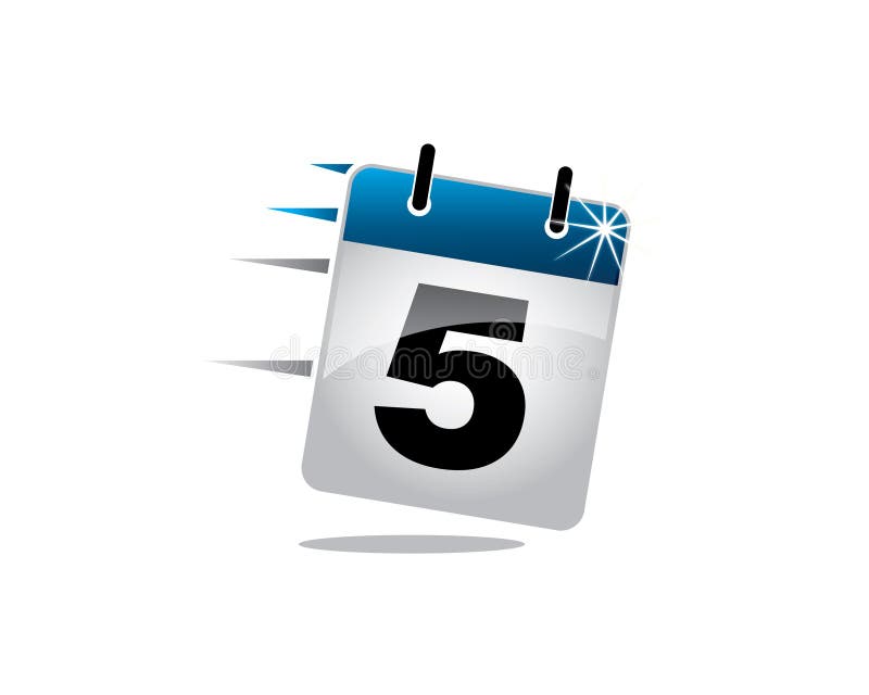 Vector Illustration of Quick 5th Date Calendar Stock Vector ...