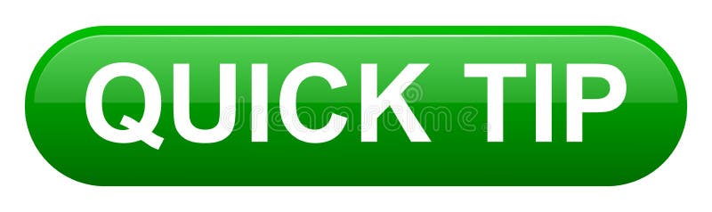 Quick Tip Green Round Button Help and Suggestion Concept Stock Vector ...