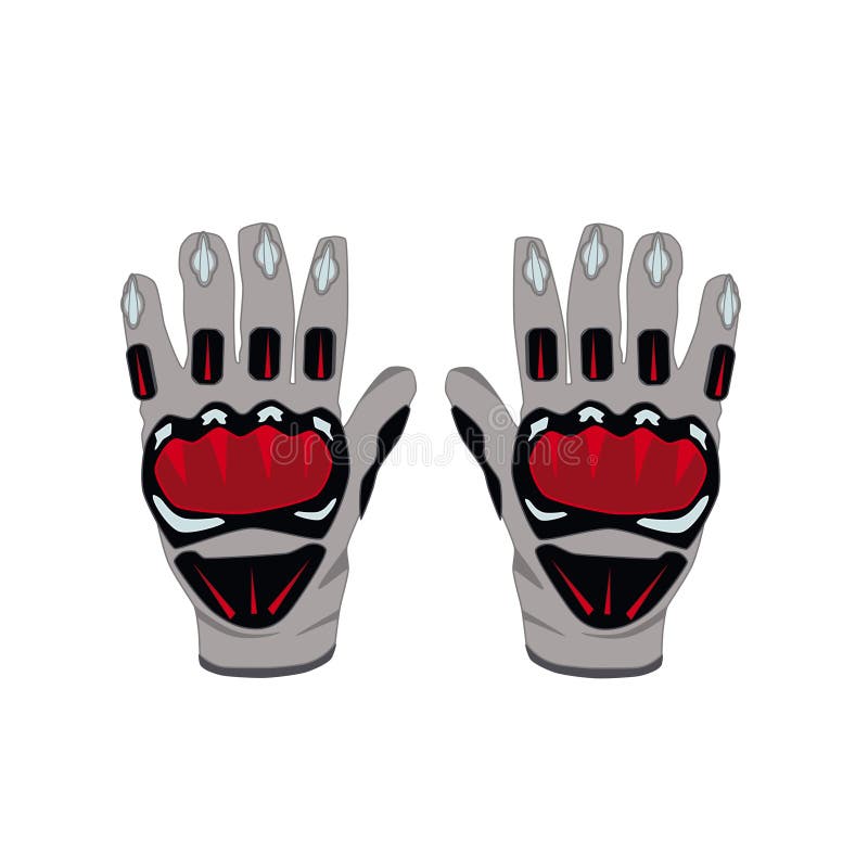 Motorcycle Protective Helmet and Goggles Vector Black Flat Illustration ...