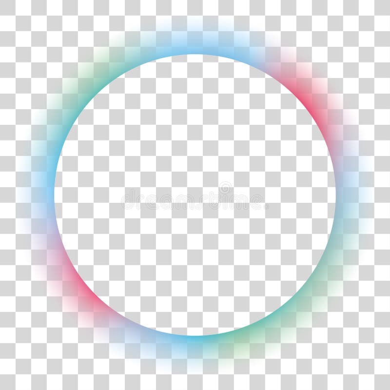 Vector Illustration of Rainbow Colored Gradient Banner Frame on ...