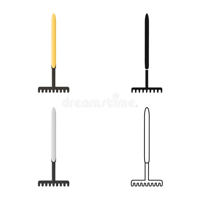 Vector Design of Rake and Autumn Sign. Graphic of Rake and Tool Stock ...