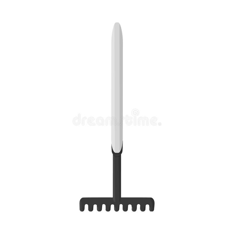 Vector Illustration of Rake and Autumn Sign. Graphic of Rake and Tool ...