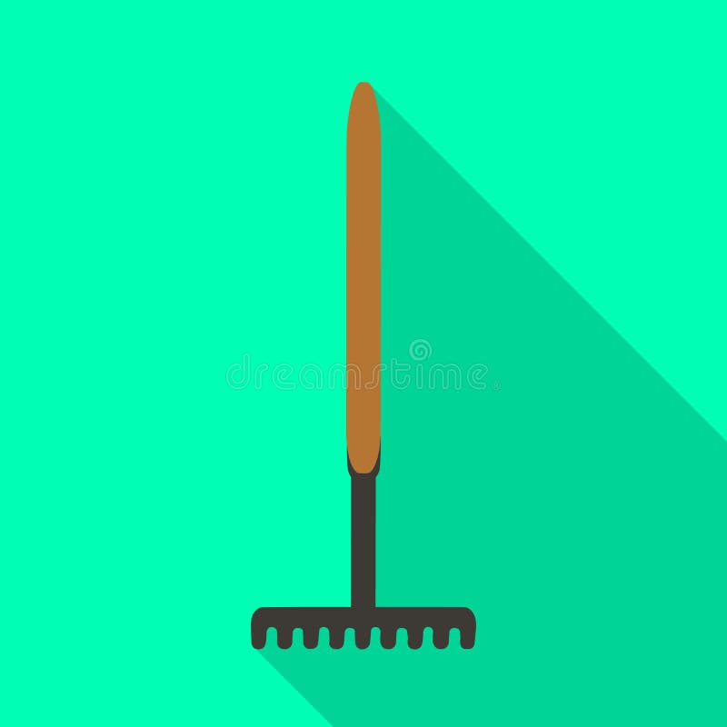 Vector Illustration of Rake and Autumn Symbol. Graphic of Rake and Tool ...