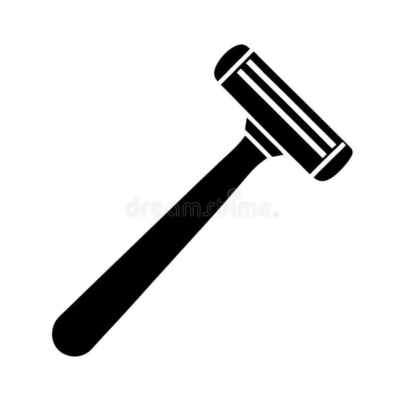 Simple Razor Icon Vector Illustration Stock Illustration - Illustration ...