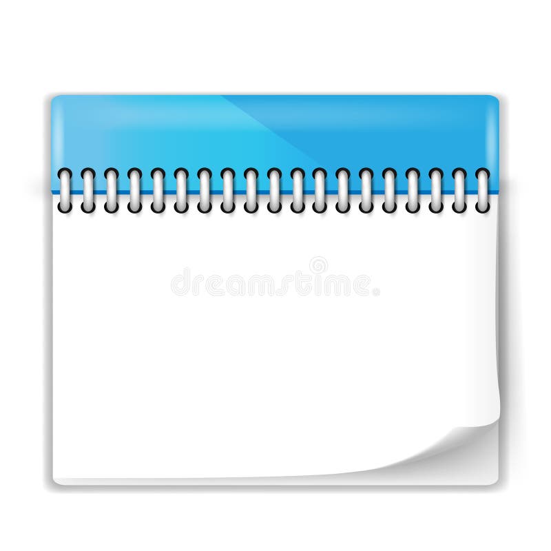 Vector Illustration of Blank Calendar Stock Vector - Illustration of ...