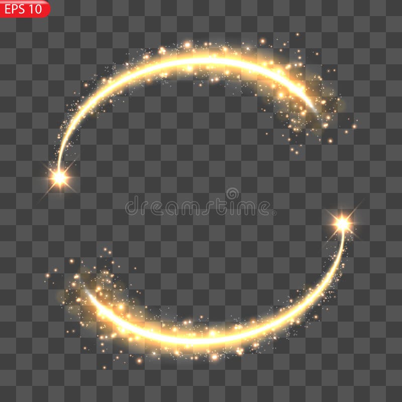 Vector Illustration of Realistic Falling Comet. Isolated Transparent ...