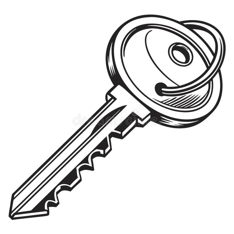 Vector Illustration Realistic Key Design for Secure Access and ...
