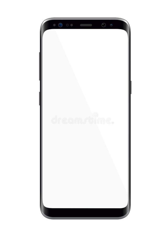 Vector Illustration of Realistic Modern Smartphone in Flat Style Design ...