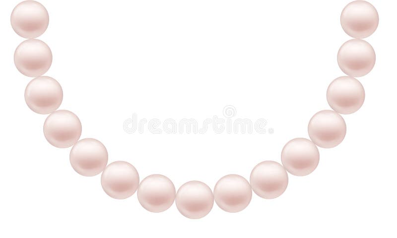 Pearl Necklace Clipart Pink