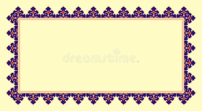 Vector Illustration of Rectangular Border Frame Design Element in ...