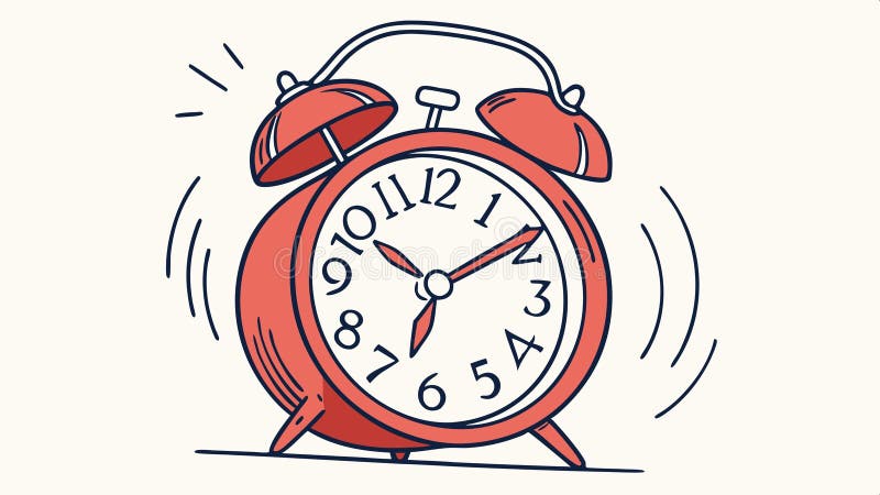 Red Alarm Clock Ringing, Wake Up and Deadline for Reminders and Apps ...