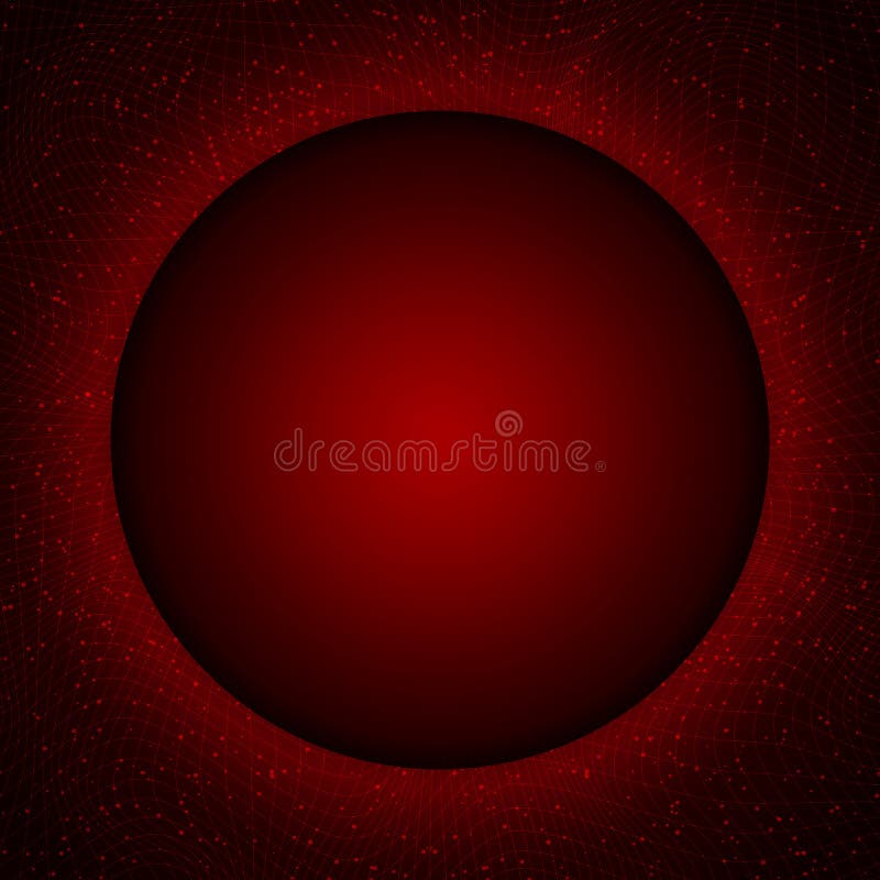 Vector Illustration Red Background with Dynamic Waves, Dust and Shining ...
