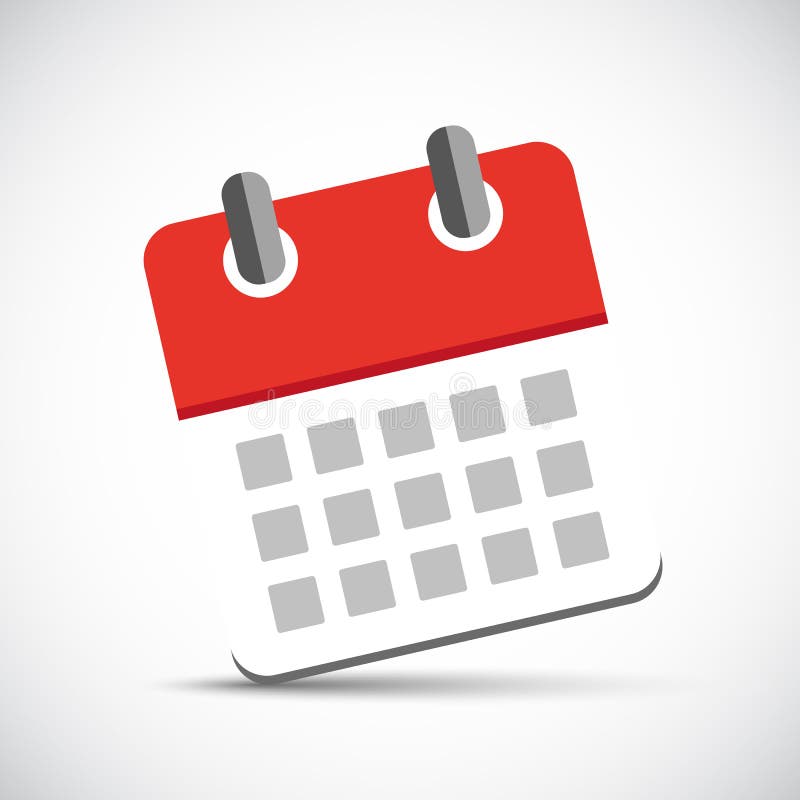 Vector Illustration of Red Calendar Month Icon Stock Vector ...