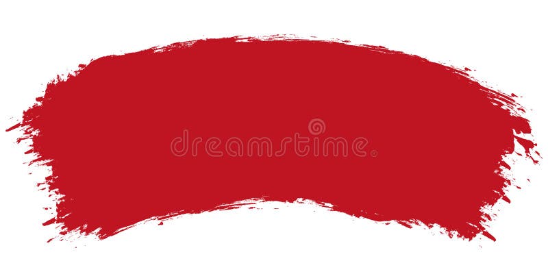 Vector Illustration of Red Colored Brush Painted Banner Stock Vector ...