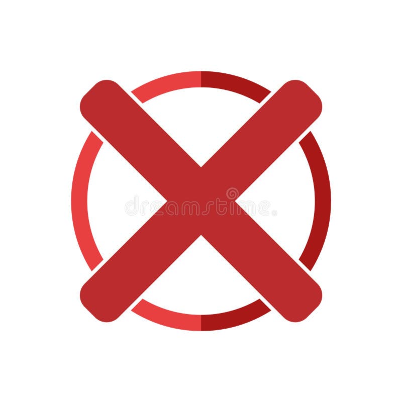Vector Illustration of Red Cross Choise Icons Stock Vector ...