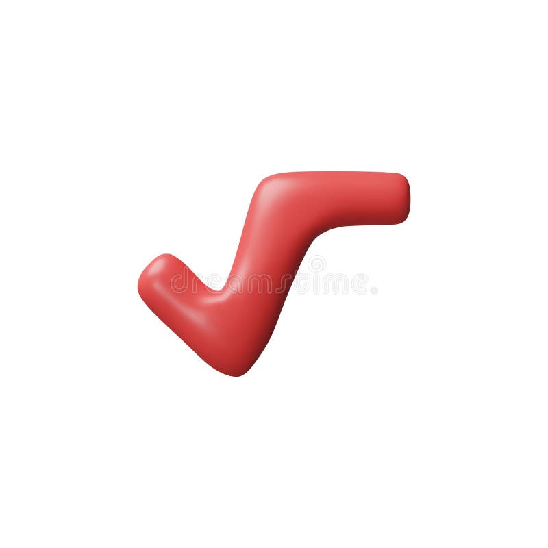 Vector Illustration of Red 3D Square Root Icon. Mathematical Square ...