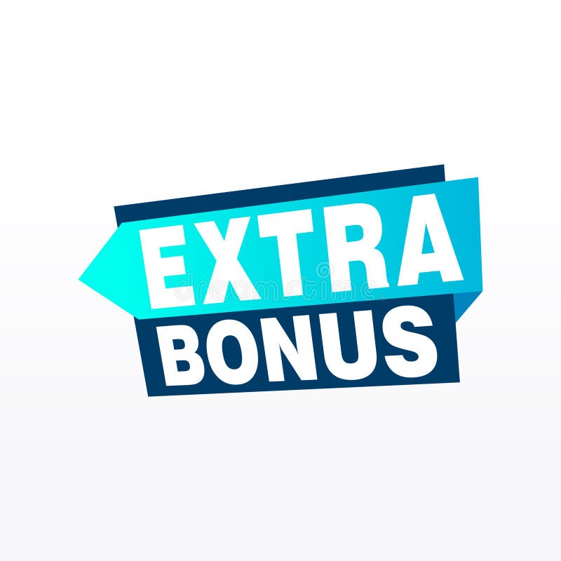 Vector Illustration Red Extra Bonus Label. Modern Web Banner Element ...