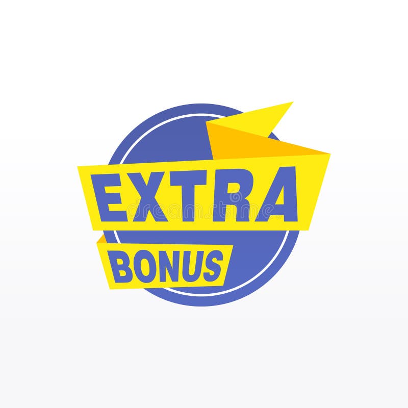 Vector Illustration Red Extra Bonus Label. Modern Web Banner Element ...